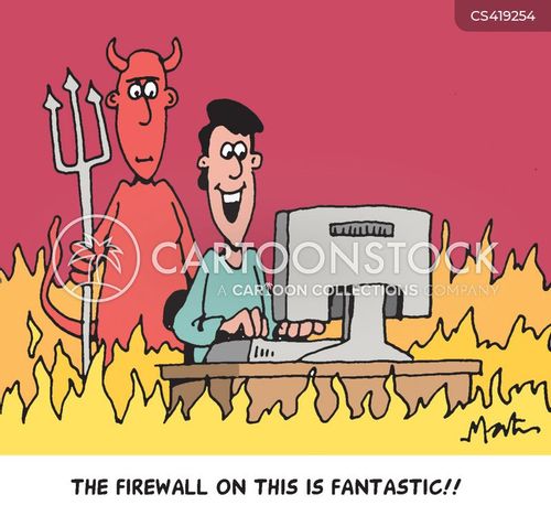 Firewall Cartoons and Comics - funny pictures from CartoonStock