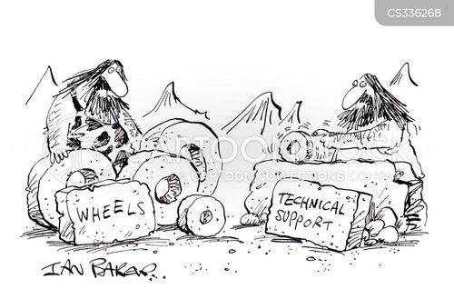 Invents The Wheel Cartoons and Comics - funny pictures from CartoonStock