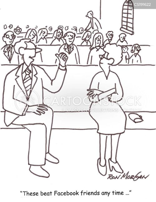 Cartoons und Karikaturen mit Gottesdienst