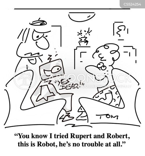 Robot Companions Cartoons and Comics - funny pictures from CartoonStock