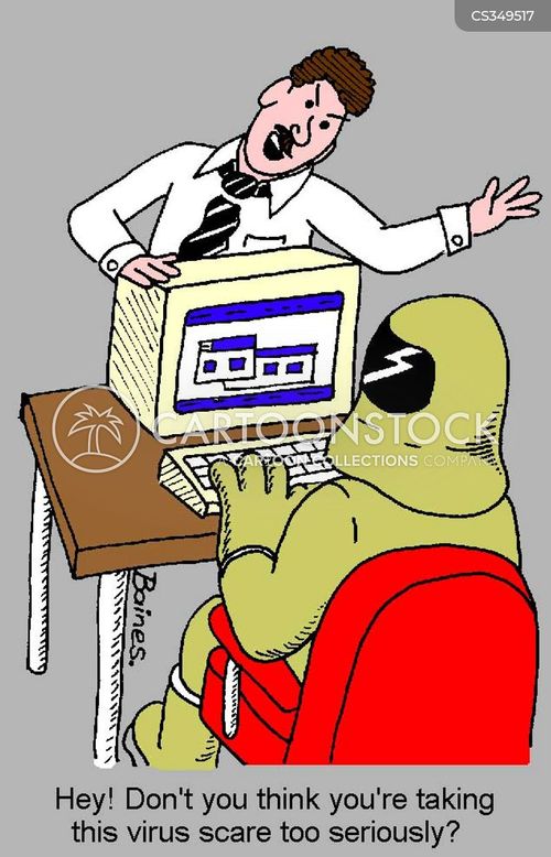 Virus Protection Cartoons and Comics - funny pictures from CartoonStock