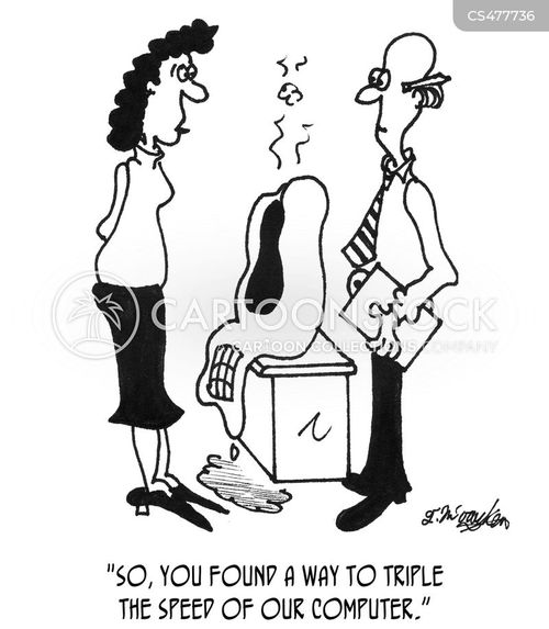 Computer Speed Cartoons and Comics - funny pictures from CartoonStock