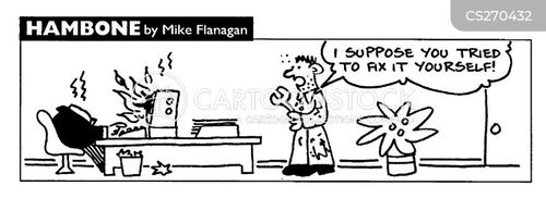 Computer Repair Shop Cartoons and Comics - funny pictures from CartoonStock