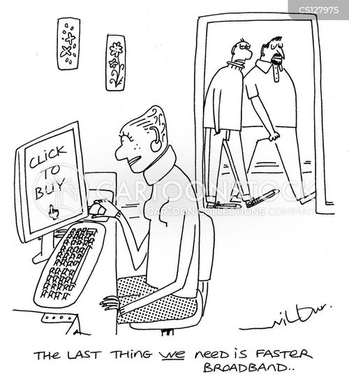 Broadband Connection Cartoons and Comics - funny pictures from CartoonStock