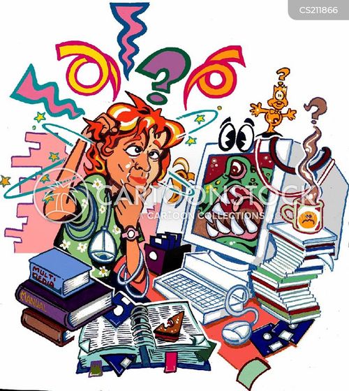 Technostress Cartoons and Comics - funny pictures from CartoonStock