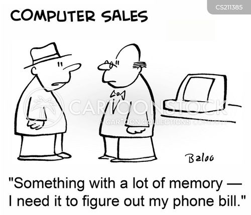 Computer Salesman Cartoons and Comics - funny pictures from CartoonStock
