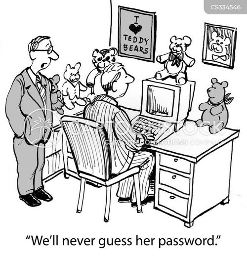 Computer Passwords Cartoons and Comics - funny pictures from CartoonStock