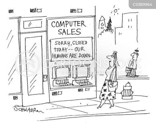 Computer Shop Cartoons and Comics - funny pictures from CartoonStock
