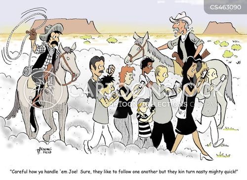 Cattle Drive Cartoons and Comics - funny pictures from CartoonStock