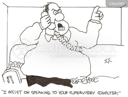 Supervisory Computer Cartoons and Comics - funny pictures from CartoonStock