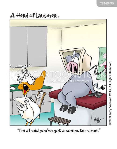 Pc Virus Cartoons and Comics - funny pictures from CartoonStock