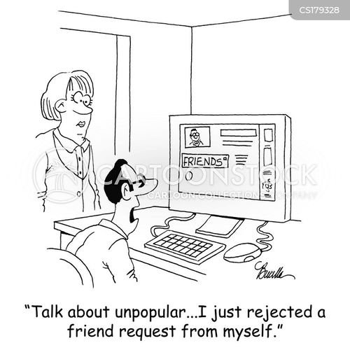 Friend Request Cartoons and Comics - funny pictures from CartoonStock