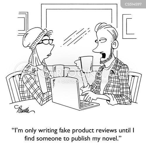 Fake Reviews Cartoons and Comics - funny pictures from CartoonStock