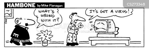 Computer Virus Scan Cartoons and Comics - funny pictures from CartoonStock