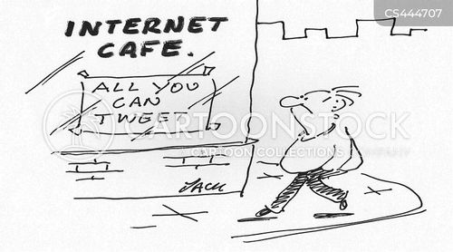 Internet Cafe Cartoons and Comics - funny pictures from CartoonStock