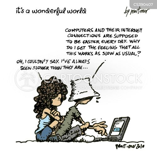 Broadband Speeds Cartoons and Comics - funny pictures from CartoonStock