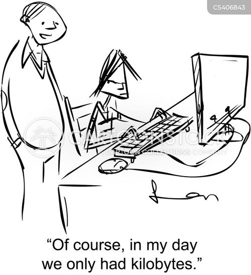 Megabytes Cartoons and Comics - funny pictures from CartoonStock