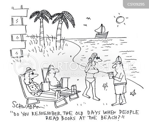 Beach Reader Cartoons and Comics - funny pictures from CartoonStock