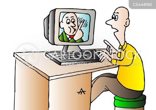 Video Call Cartoons and Comics - funny pictures from CartoonStock