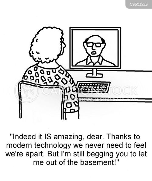 Videoconference Cartoons and Comics - funny pictures from CartoonStock