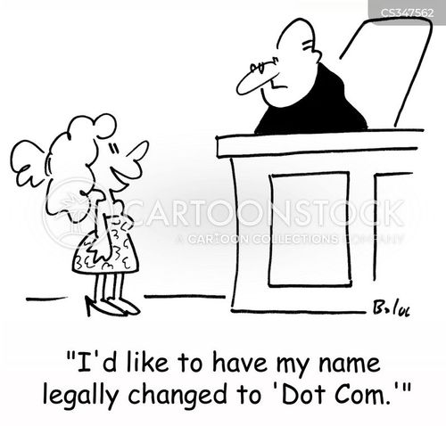 Name Change Process Cartoons and Comics - funny pictures from CartoonStock