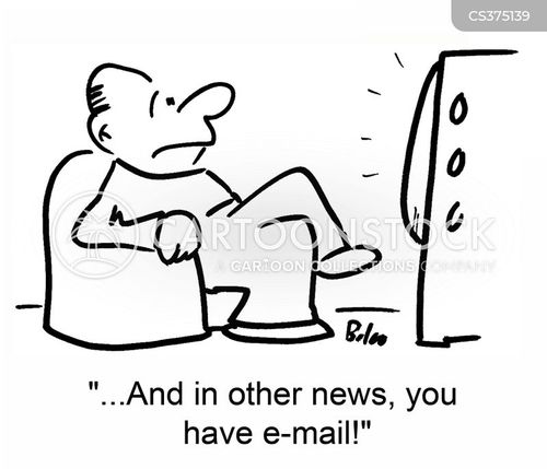 Emails On-the-go Cartoons and Comics - funny pictures from CartoonStock