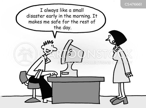 Small Desk Cartoons and Comics - funny pictures from CartoonStock