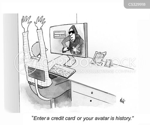 Credit Card Details Cartoons and Comics - funny pictures from CartoonStock