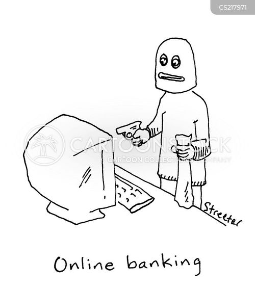 Banking Online Cartoons and Comics - funny pictures from CartoonStock