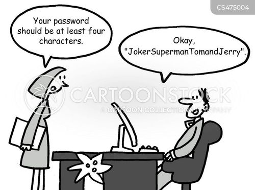 Funny Cartoon Password