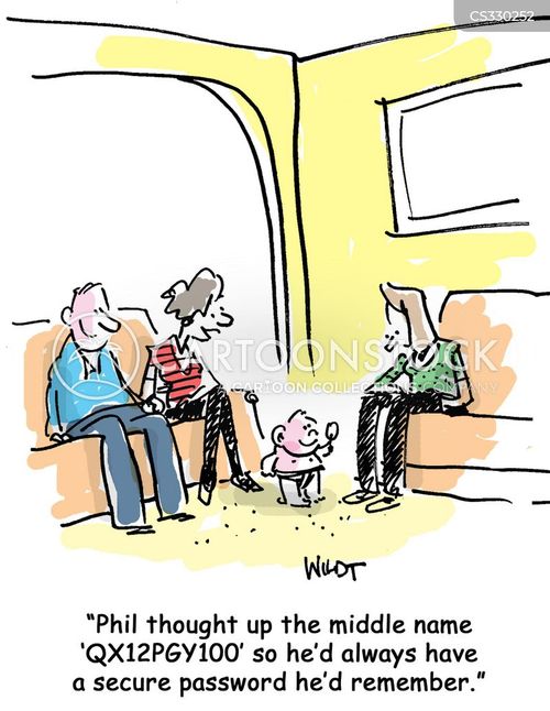 Secure Password Cartoons and Comics - funny pictures from CartoonStock