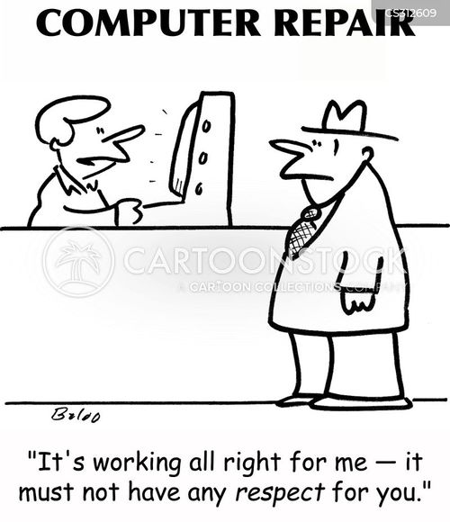 Computer Repair Cartoons and Comics - funny pictures from CartoonStock