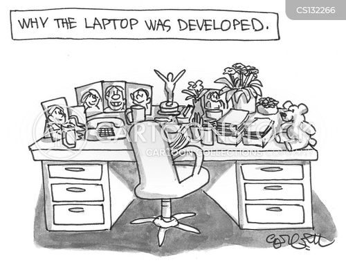 Cluttered Desk Cartoons and Comics - funny pictures from CartoonStock