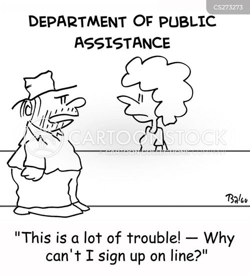 Public Assistance Cartoons and Comics - funny pictures from CartoonStock