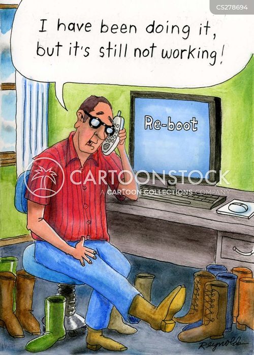Re-boot Cartoons and Comics - funny pictures from CartoonStock