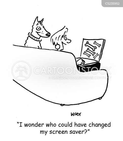 Screensaver Cartoons and Comics - funny pictures from CartoonStock