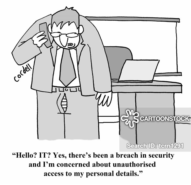 Security Breach Cartoons and Comics - funny pictures from CartoonStock