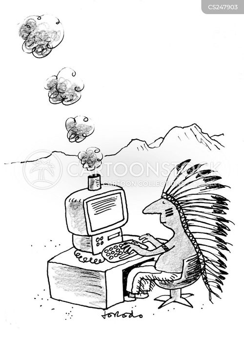 American Indian Cartoons and Comics - funny pictures from CartoonStock