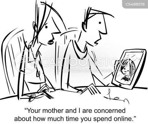Online Preoccupation Cartoons and Comics - funny pictures from CartoonStock