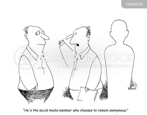 Digital Anonymity Cartoons and Comics - funny pictures from CartoonStock