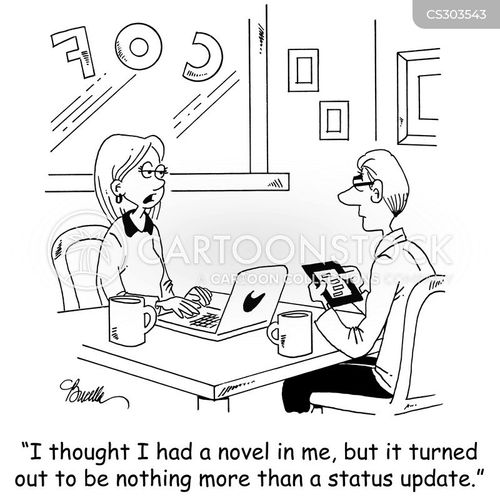 Status Update Cartoons and Comics - funny pictures from CartoonStock