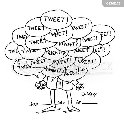 Celebrity Tweeters Cartoons and Comics - funny pictures from CartoonStock