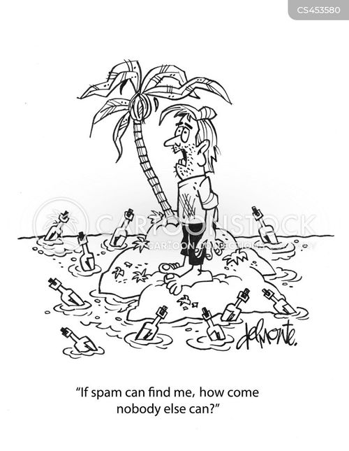 Spam Message Cartoons and Comics - funny pictures from CartoonStock