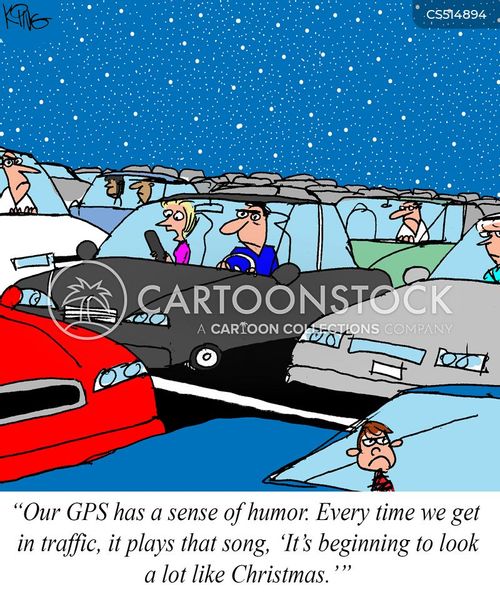 Christmas Traffic Cartoons and Comics - funny pictures from CartoonStock