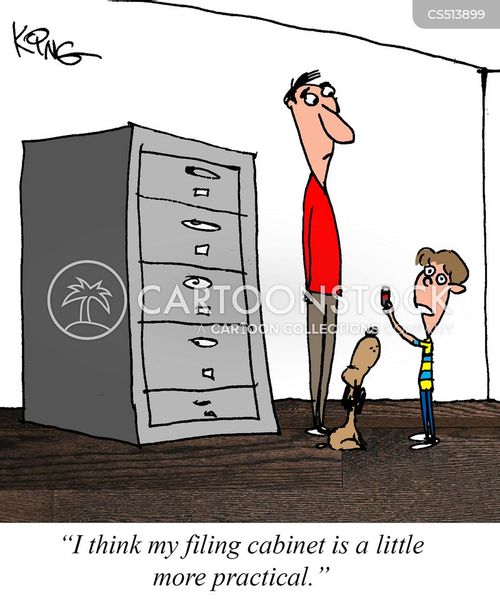 Filing Cabinet Cartoons and Comics - funny pictures from CartoonStock