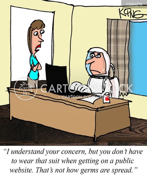 Germaphobe Cartoons and Comics - funny pictures from CartoonStock