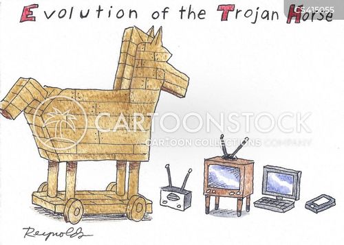 Trojan Horse Cartoons and Comics - funny pictures from CartoonStock