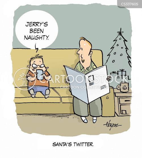 Santa's Inbox Cartoons and Comics - funny pictures from CartoonStock