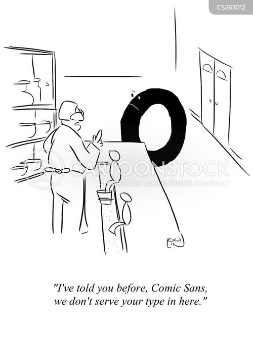 Font Type Cartoons and Comics - funny pictures from CartoonStock