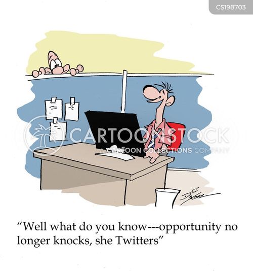 Opportunity Knocks Cartoons and Comics - funny pictures from CartoonStock